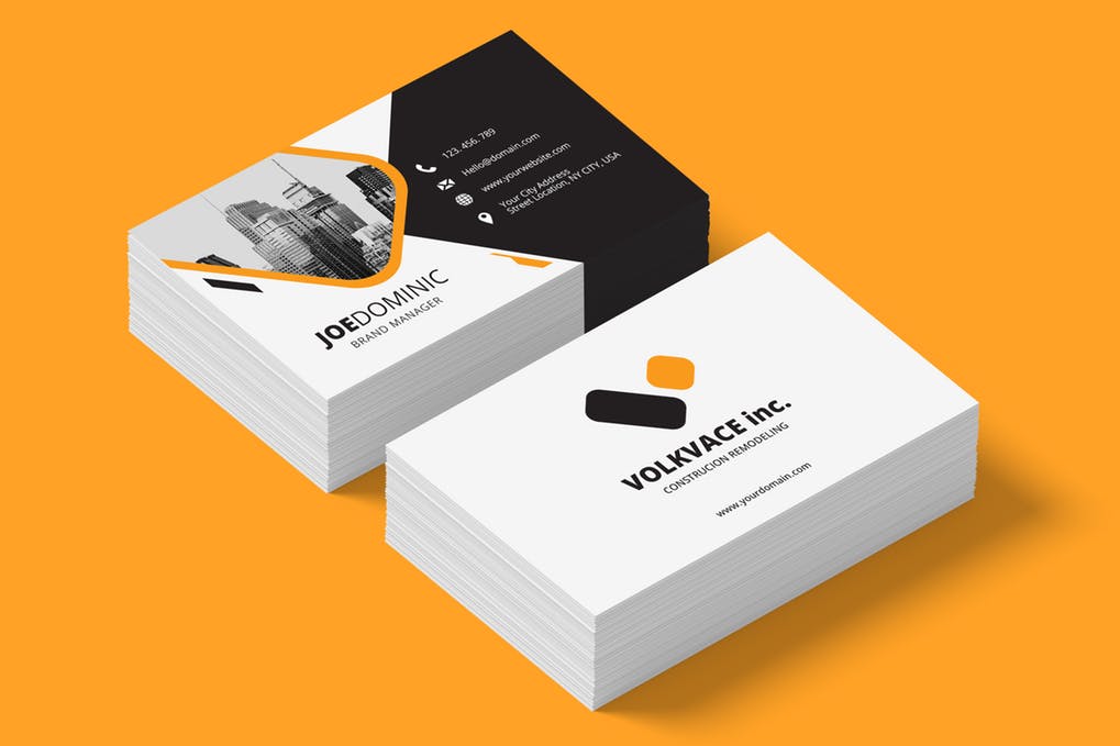 Unique Construction Visiting Card Arts Arts