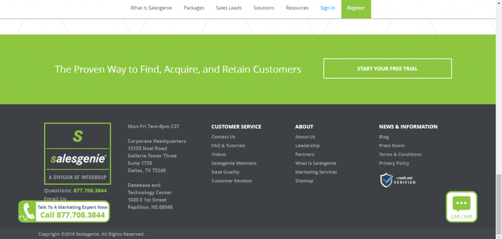 Read Aggregated Customer Reviews of Salesgenie